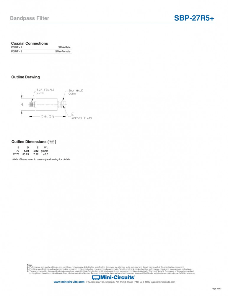 SBP-27R5+ technical document page 3