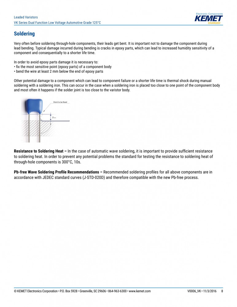 KEMET VK series datasheet page 8