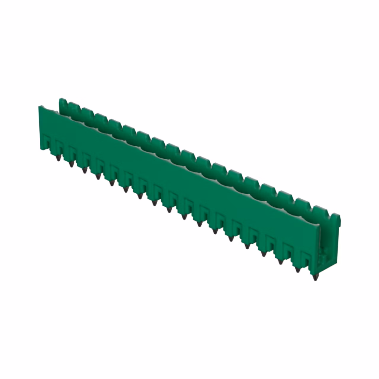 5.08mm Pitch Eurostyle Vertical PCB Header, Open Ends, Green Housing, 18  Circuits for sale