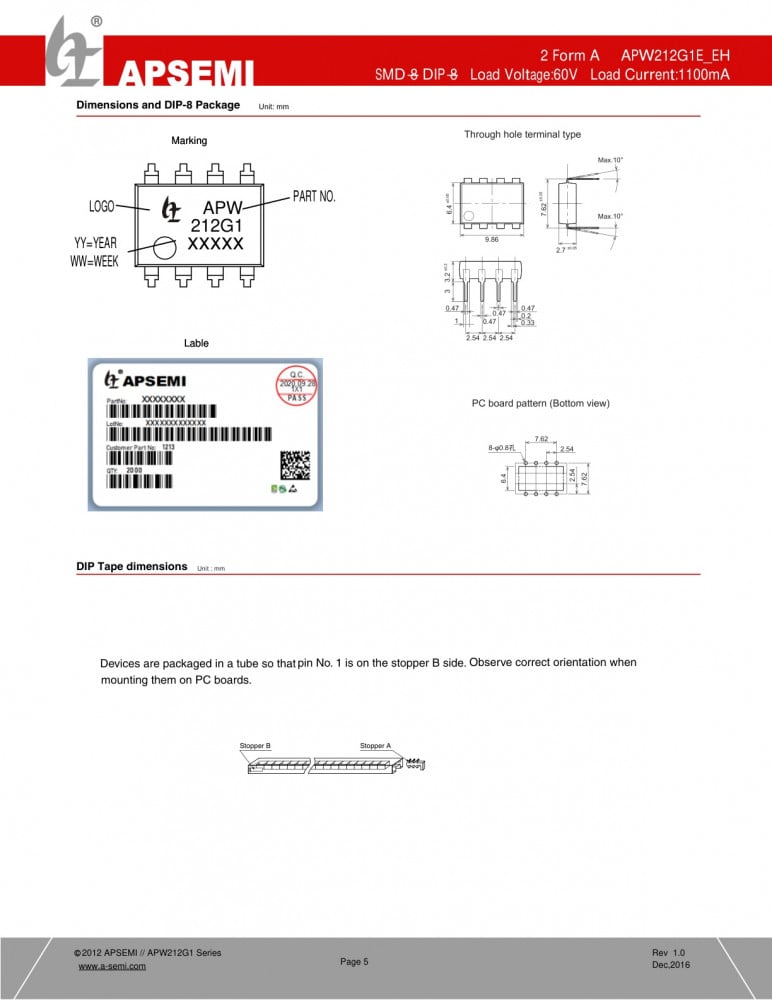 APW212G1EH datasheet page 5