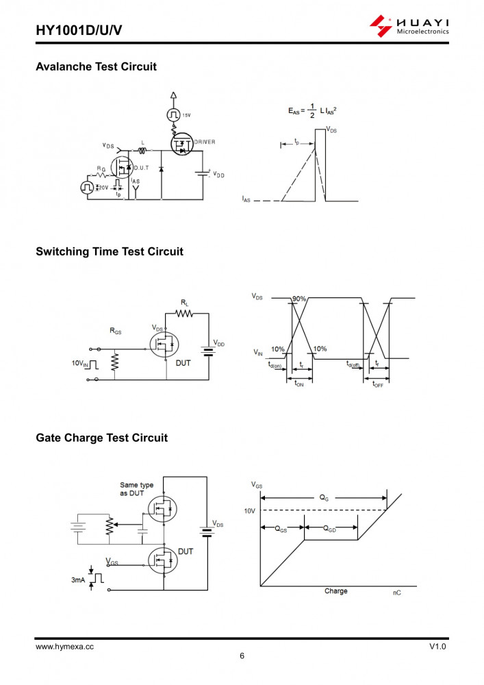 HY1001D datasheet page 6