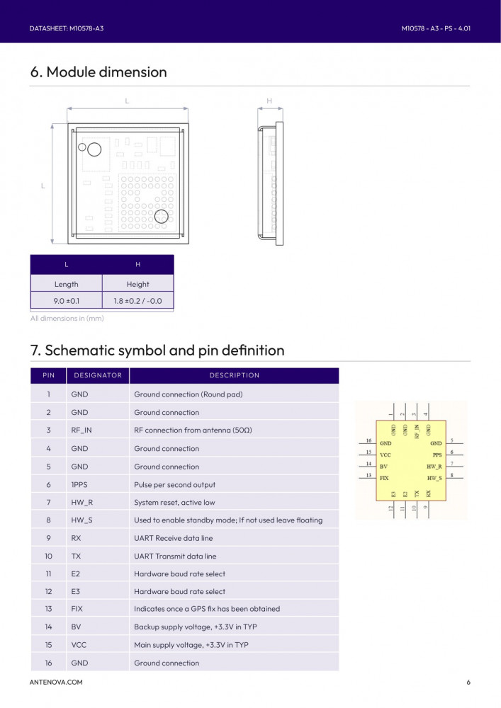 M10578-A3 datasheet page 6