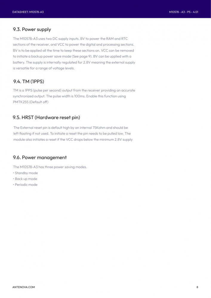 M10578-A3 datasheet page 8
