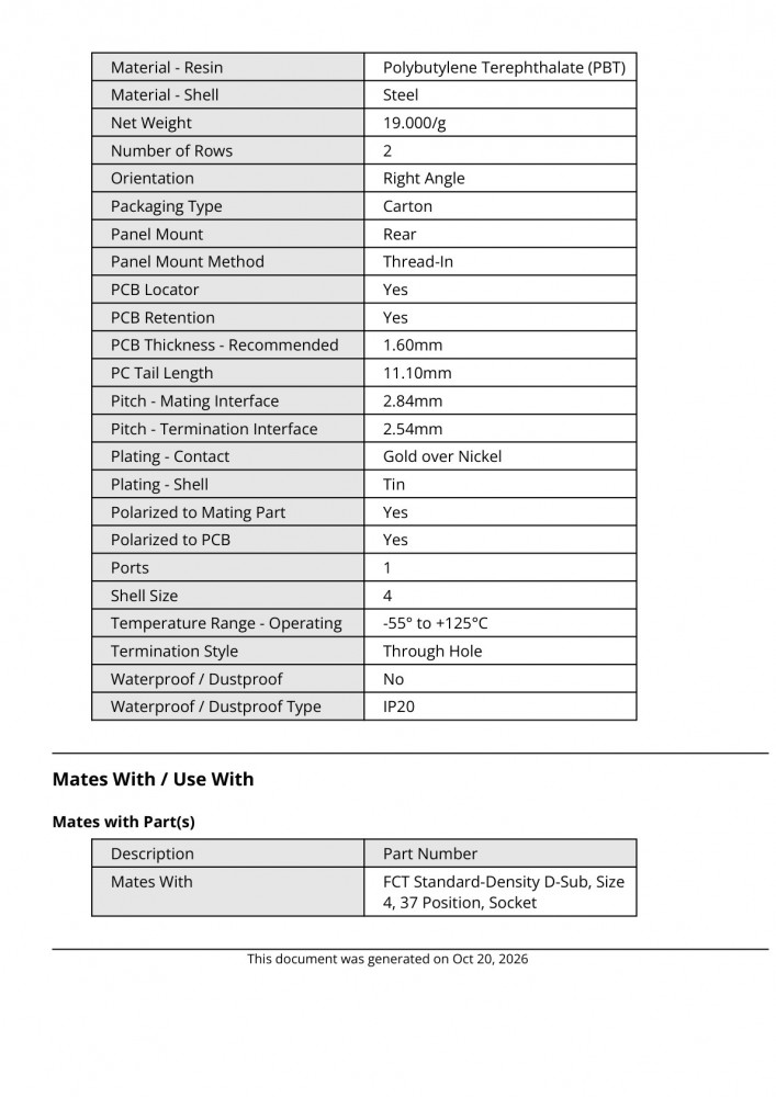 MOLEX 1731090169 technical drawing, page 3