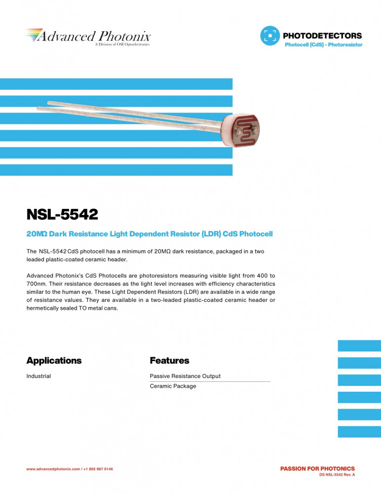 NSL-5542 datasheet page 1