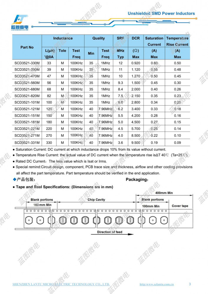 SCD3521-220MT datasheet page 3