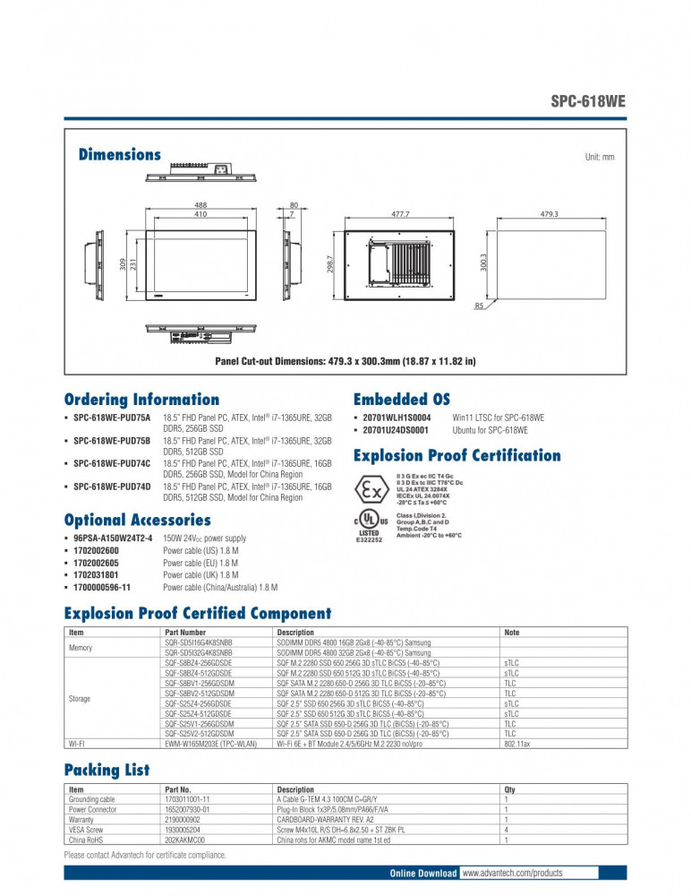 SPC-618WE technical document page 2