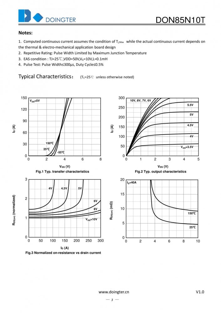 DON85N10T datasheet page 3
