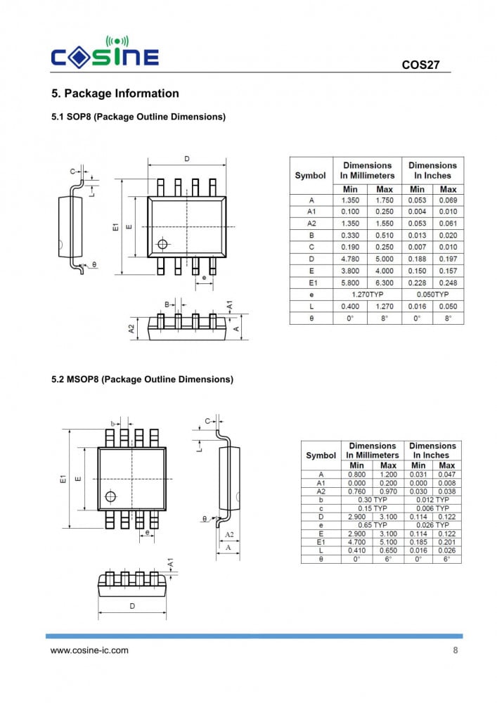COS27DT datasheet page 8