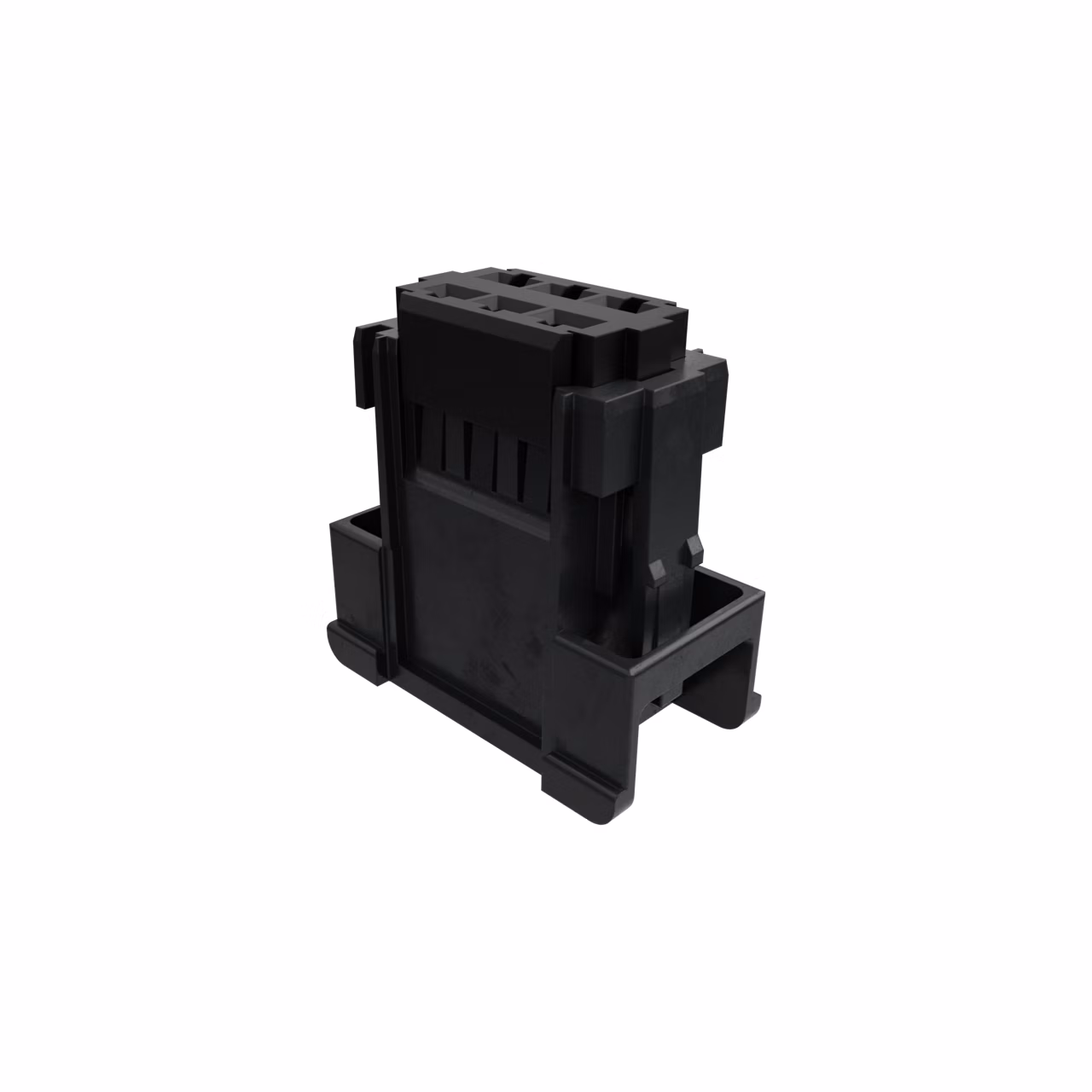 5.00mm Pitch NSCC/SICMA Female Wire-to-Board Housing, for 2.80mm Tab, with Bridges, Dual Row, 6 Circuits, Black for sale