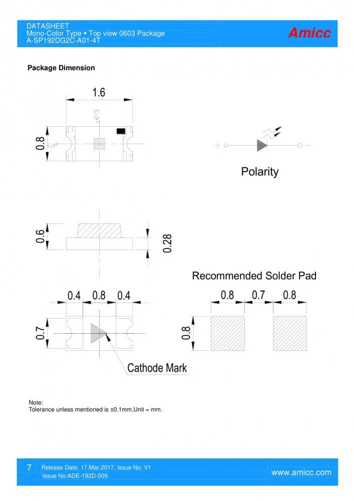 A-SP192DG2C-A01-4T datasheet page 7