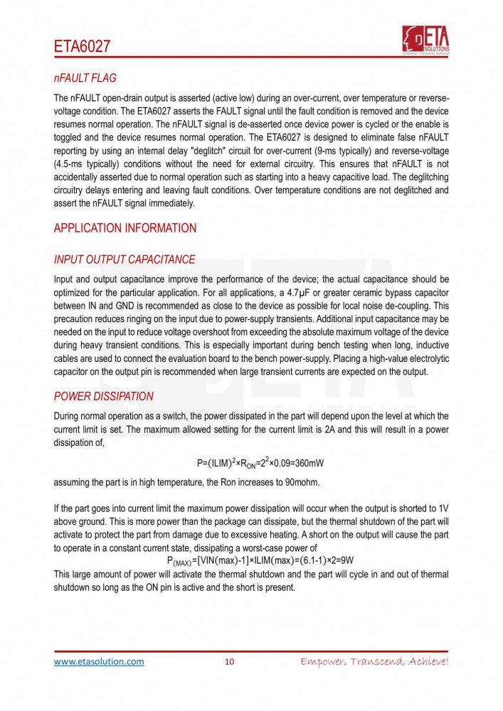 ETA6027 datasheet page 10