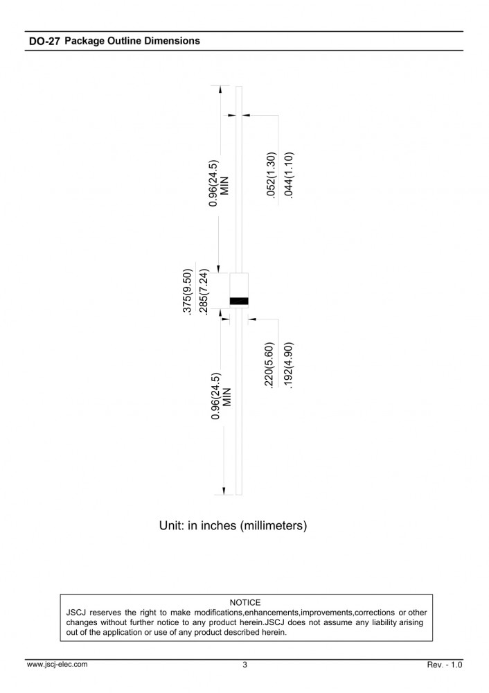 1N5401 datasheet page 3