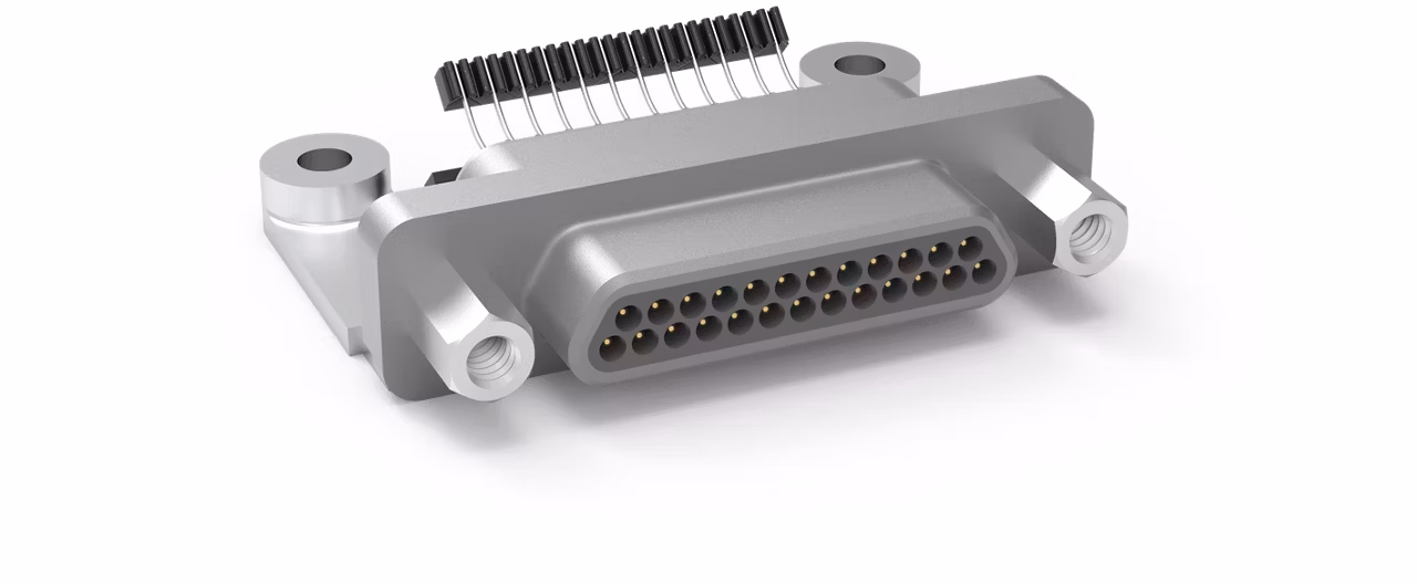 AirBorn M Series, Micro-D Card-Edge Board Mount Plug, 0.050