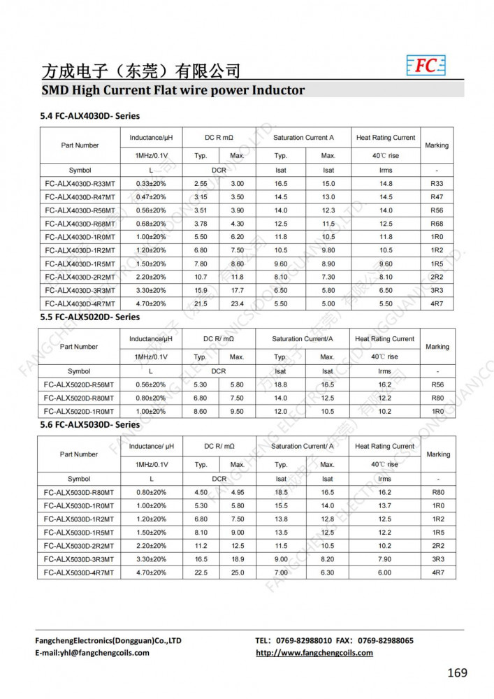 FANGCHENG datasheet page 3