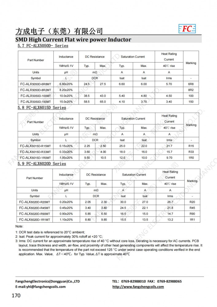 FANGCHENG datasheet page 4