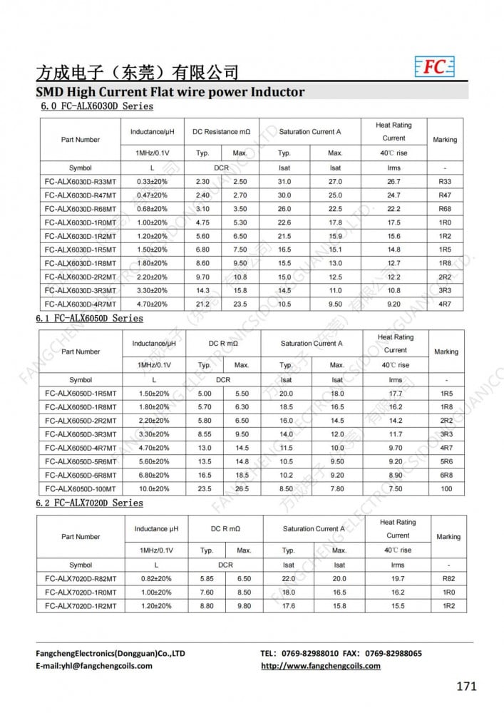 FANGCHENG datasheet page 5