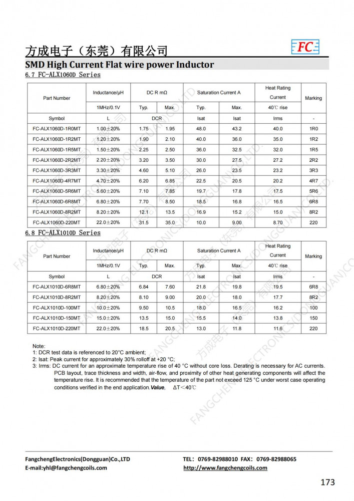 FANGCHENG datasheet page 7