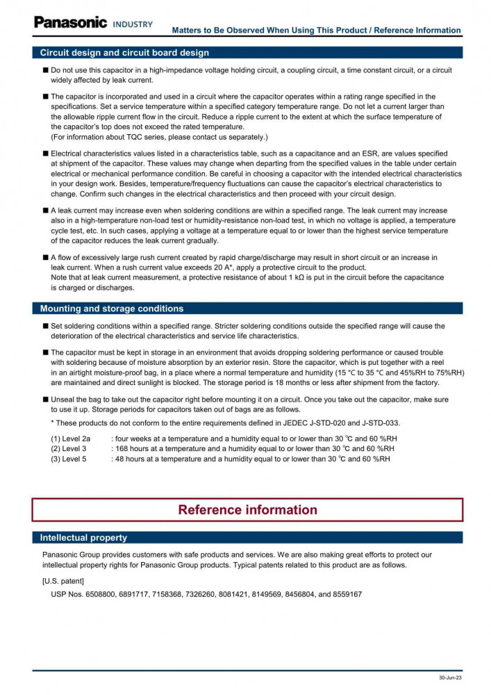 PANASONIC TPE series document page 7