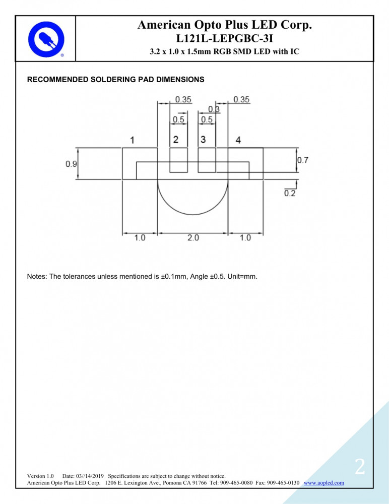 L121L-LEPGBC-3I datasheet page 2