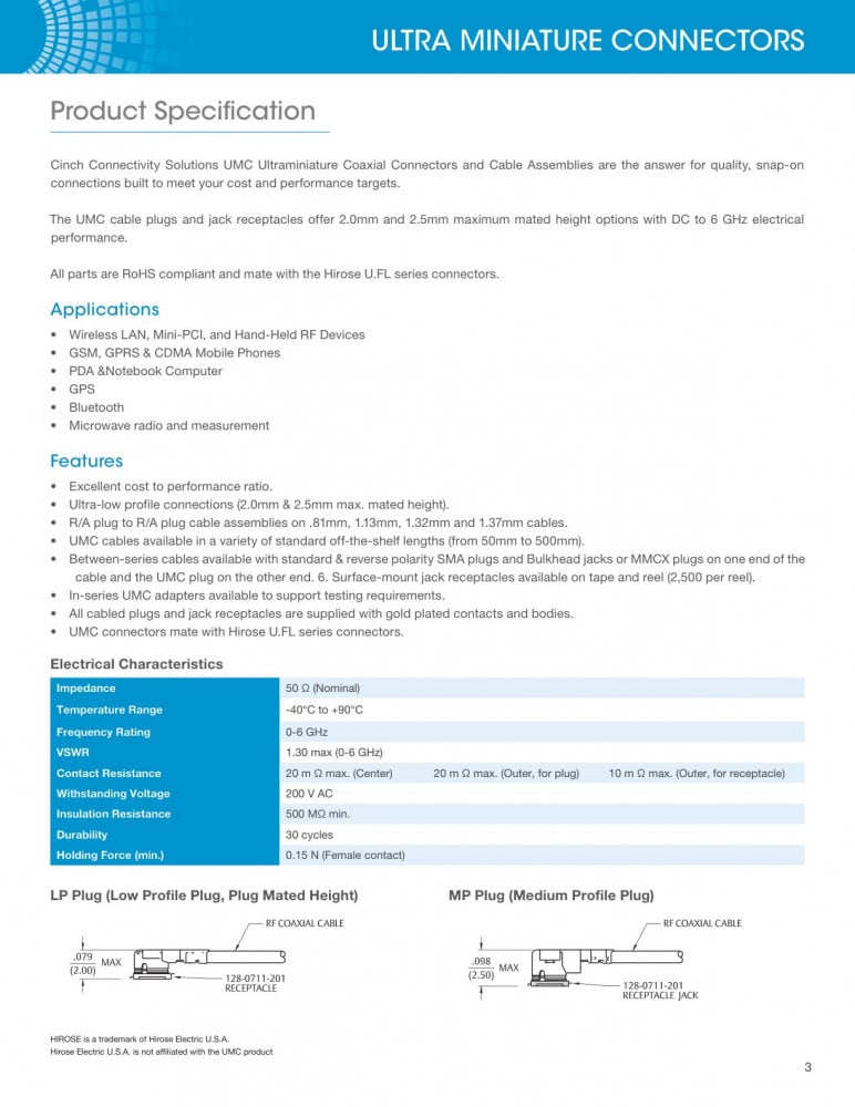 CINCH UMC document page 3