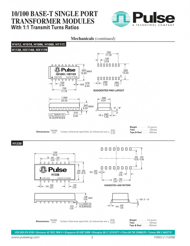 HX1148 technical document page 2