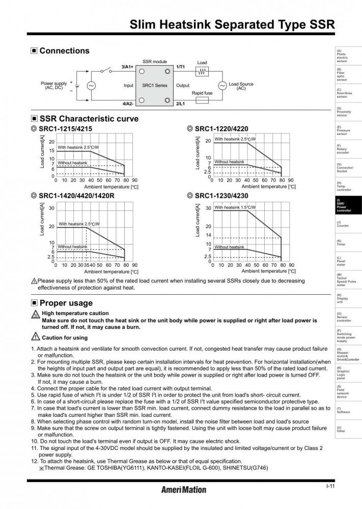 SRC1 Series technical document, page 3