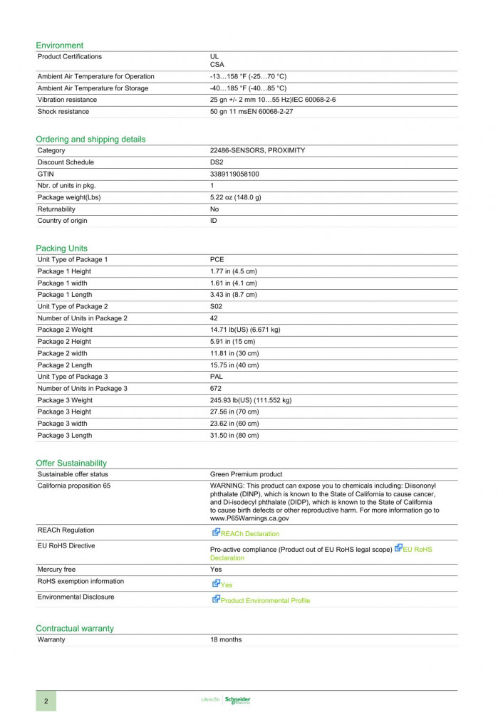 XS9C2A2A1M12 technical document page 2