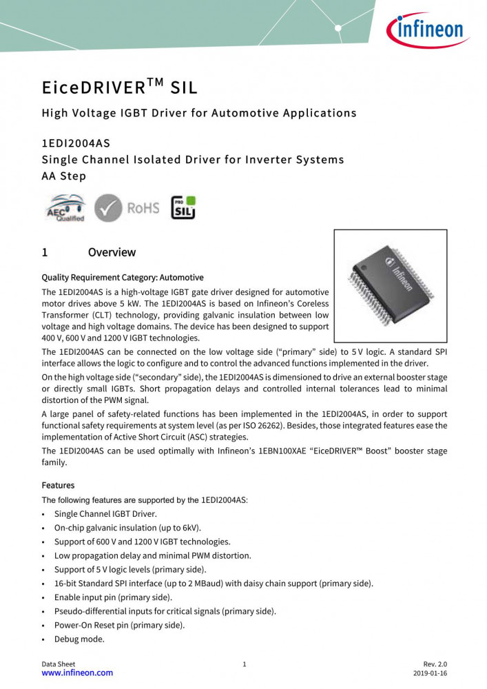 1EDI2004AS datasheet page 1