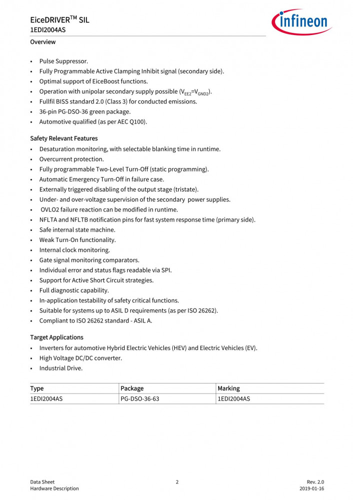 1EDI2004AS datasheet page 2