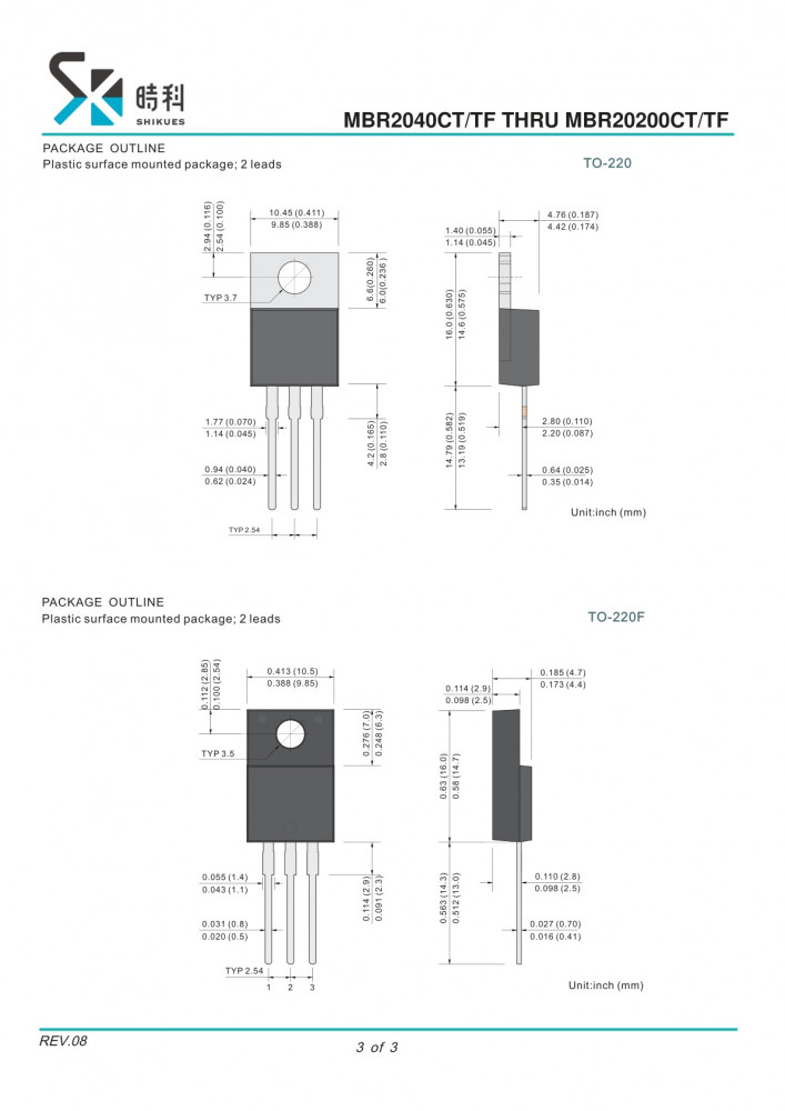 MBR20200CT datasheet page 3
