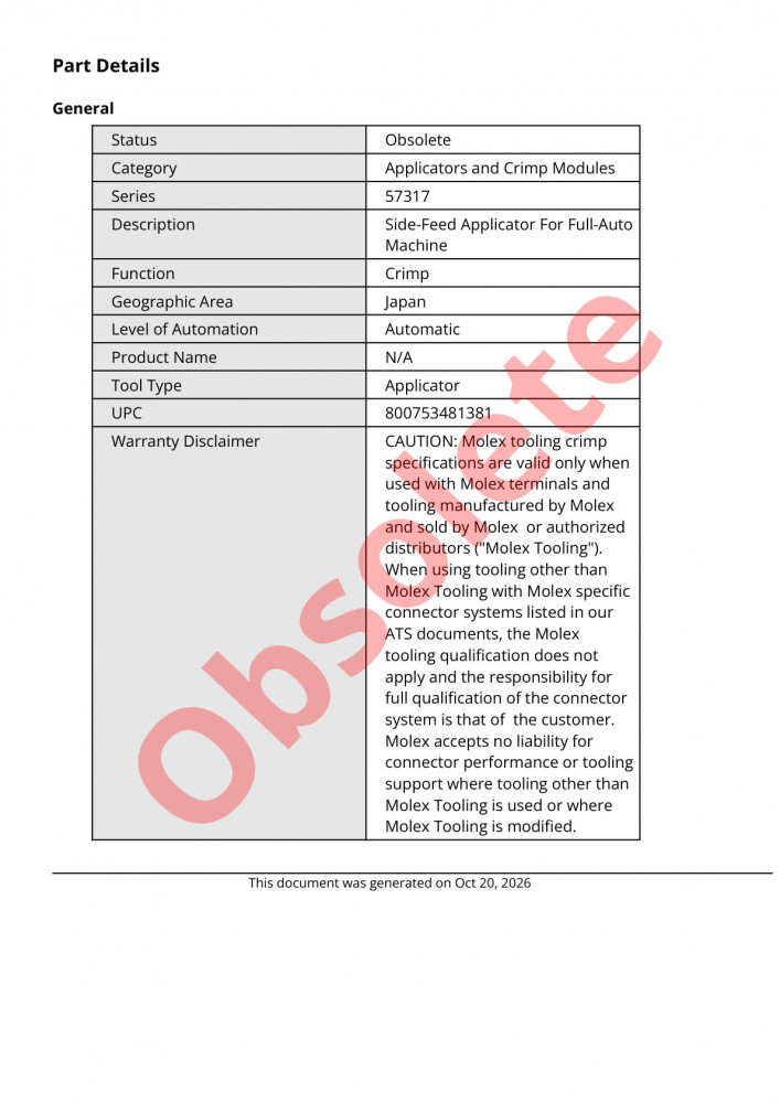 Document preview page 2 for Molex 573173200