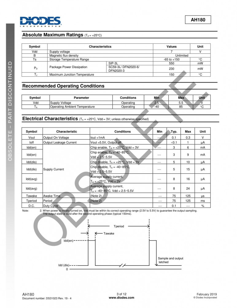 AH180 datasheet page 3