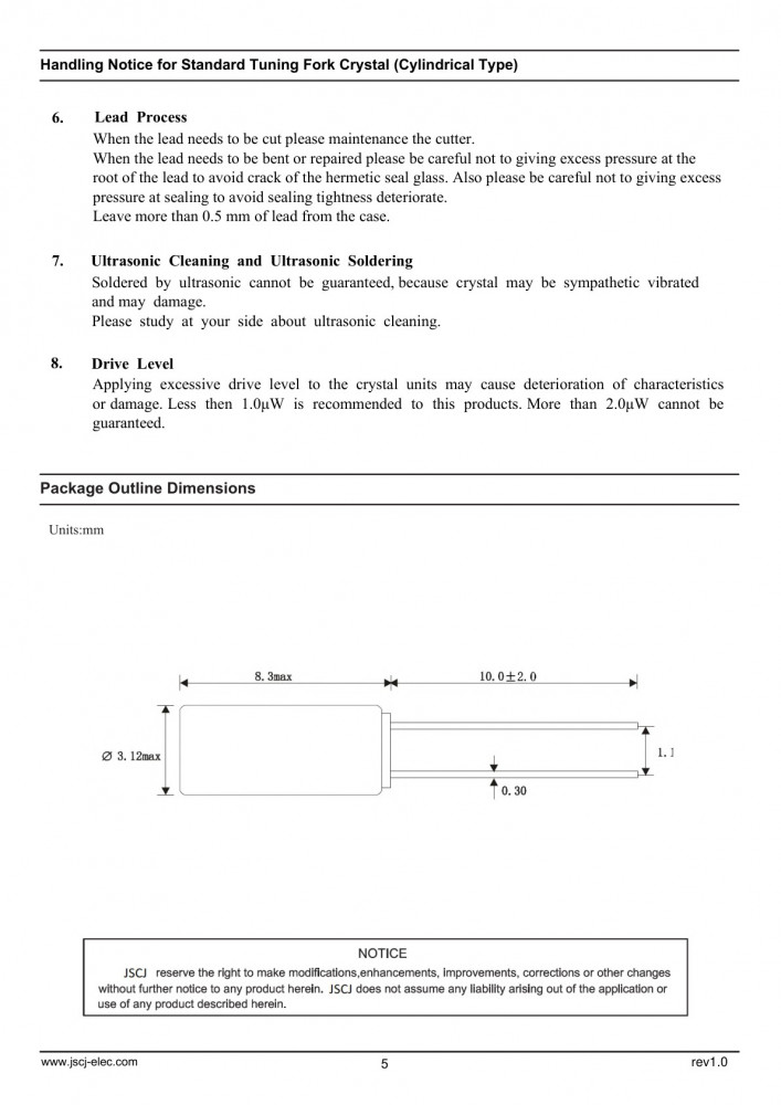 CJK01-327681220A20 specification page 5