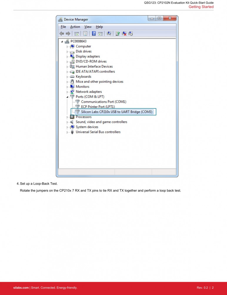 CP2102N-EK quick-start guide page 3