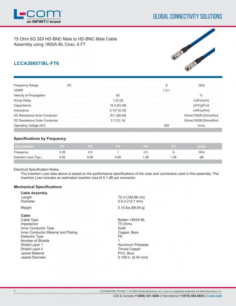 LCCA30857/BL-FT6 technical document page 2