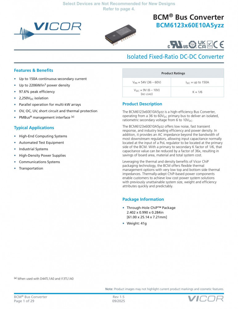 BCM6123 datasheet page 1