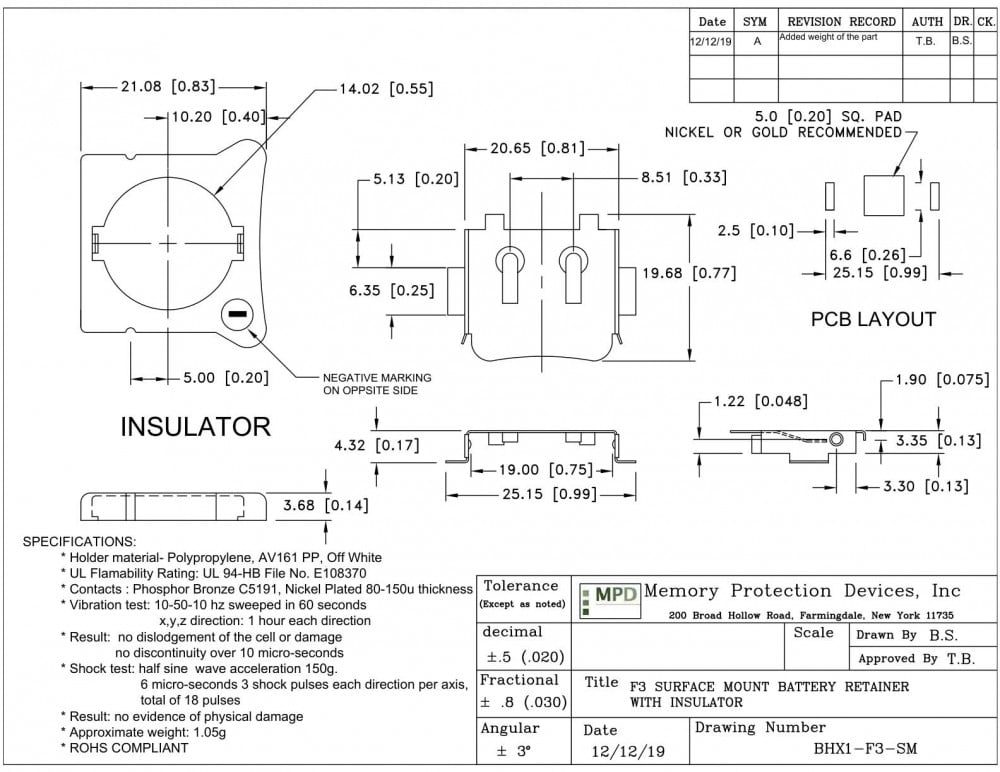 BHX1-F3-SM technical drawing document preview