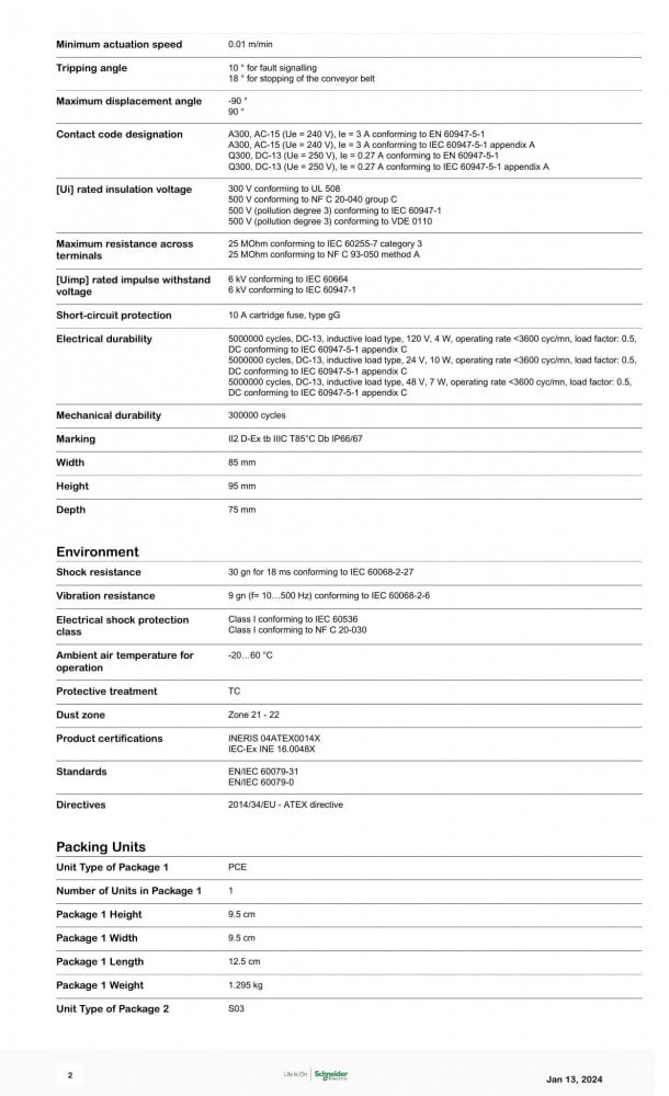 XCRT215EX documentation page 2