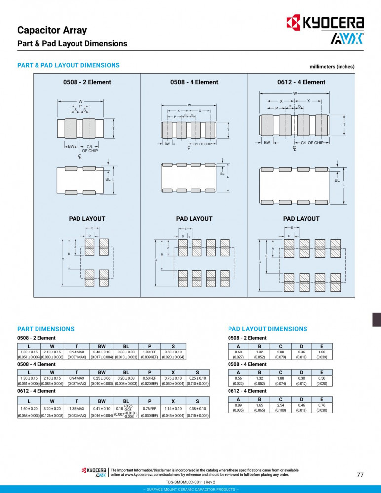 W2A capacitor array technical document, page 6