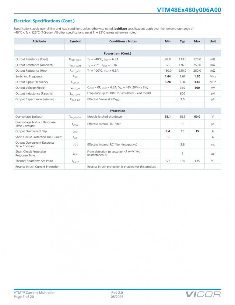 VTM48ET480T006A00 technical document, page 3