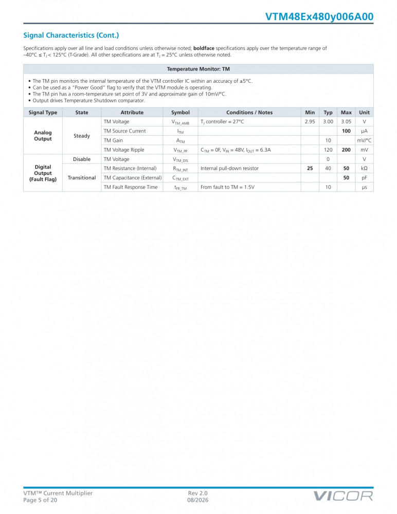 VTM48ET480T006A00 technical document, page 5