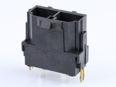 10.00mm Pitch Mini-Fit Sr. Header, Single Row, Vertical, 3.18mm PCB Thickness, Tin (Sn) Plating, 6 Circuits, USE NYE LUBE ON MATING SURFACES