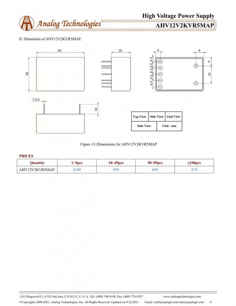 AHV12V2KVR5MAP technical document page 8