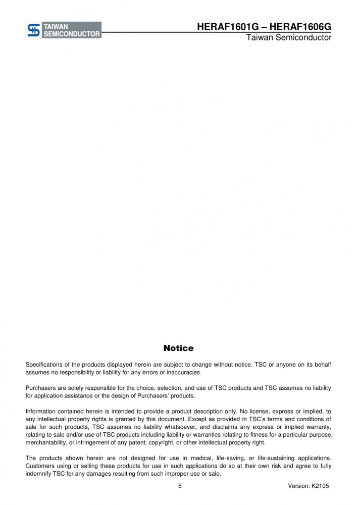 HERAF1606G datasheet page 6