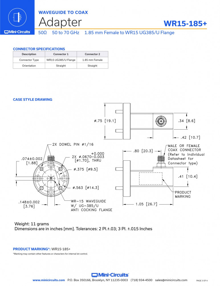 WR15-185+ product document page 3
