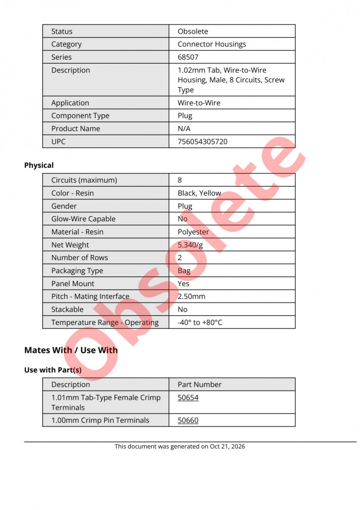 MOLEX 685070811 product document image 2