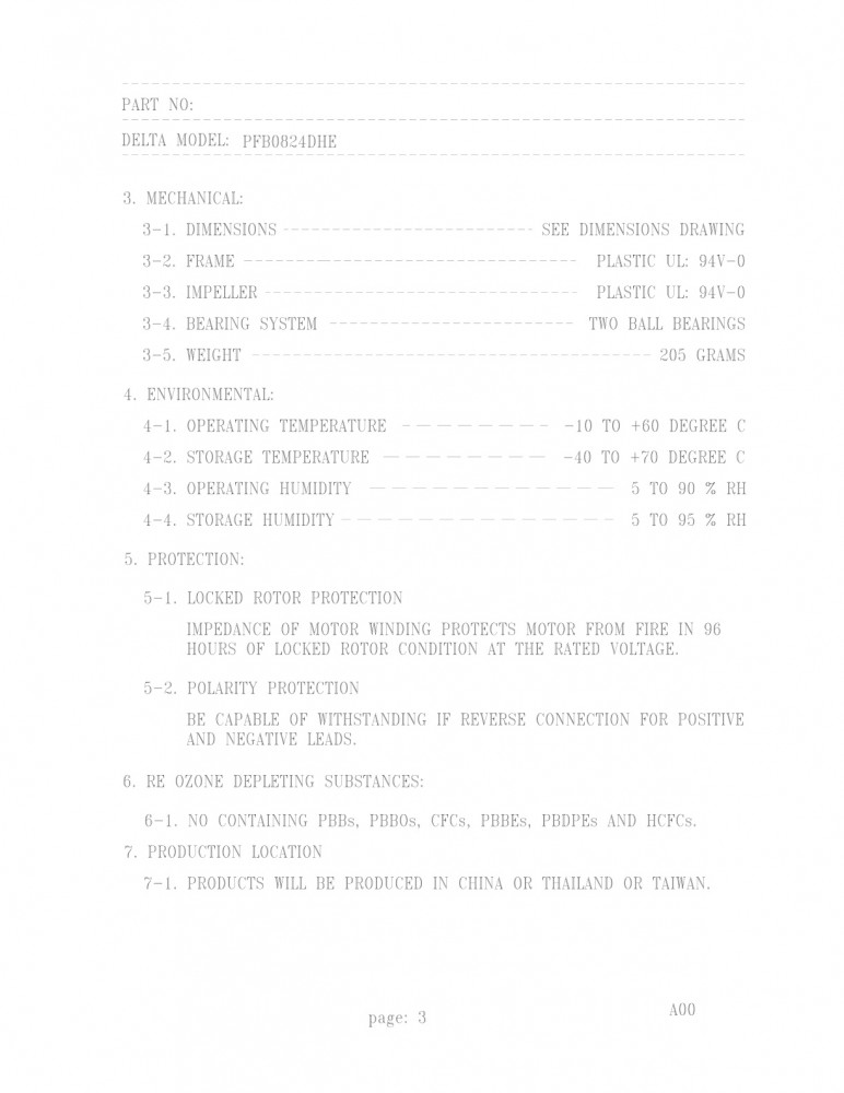 PFB0824DHE specification page 3