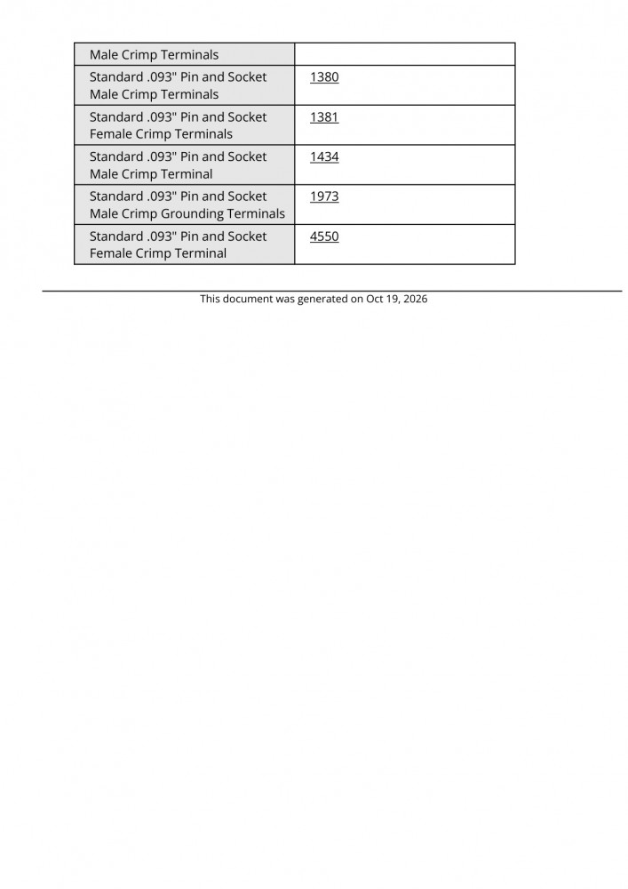 Molex .093 Standard Pin and Socket family document preview, page 4
