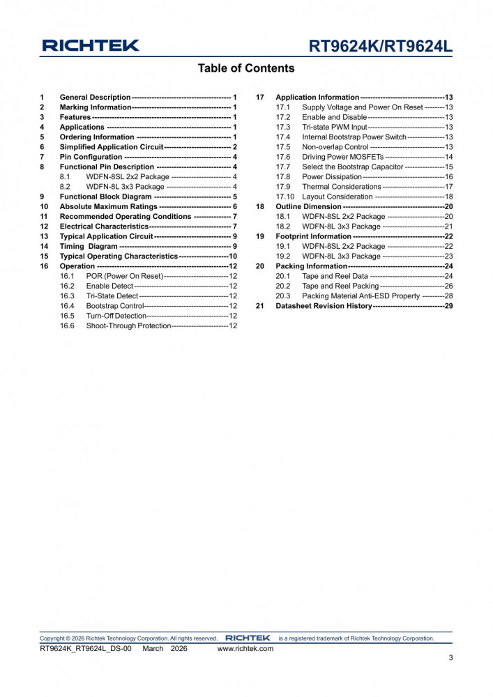 Datasheet preview, page 3